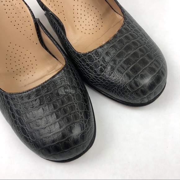 Anyi Lu | Shoes | Anyi Lu Spicy Crocodile Classic Dorsay Heels | Poshmark